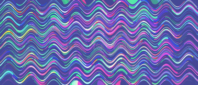 Wavy colorful pattern stock illustration. Illustration of design ...