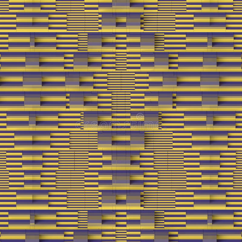 Wavy Complex Symmetrical Pattern. 3d Rendering Digital Illustration ...