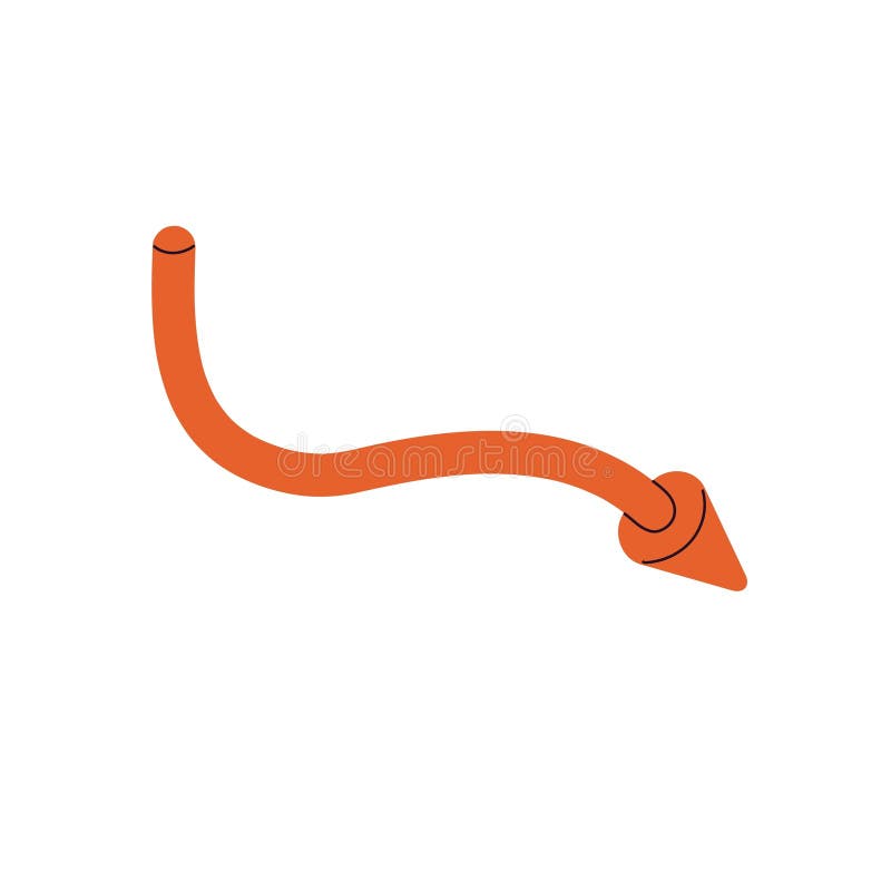 Wavy Curve with Cursor Showing Change of Route. Twisted Line with an ... Wavy Curve with Cursor Showing Change of Route. Twisted Line with an ...