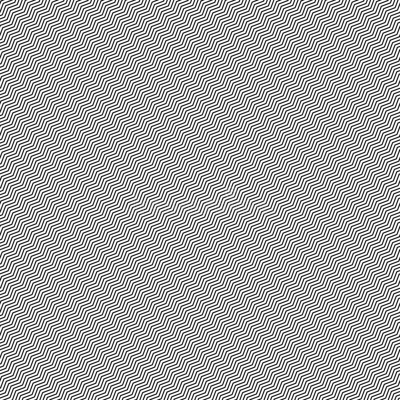 Wavy Diagonal Parallel Lines. Seamless, Repeatable Monochrome Pa Stock ...