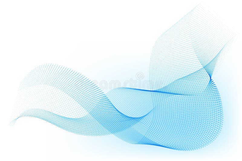 Wavy Dot Line Pattern stock vector. Illustration of particle - 242455166