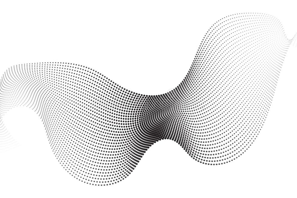 Wavy Dot Line Pattern stock vector. Illustration of music - 247629993
