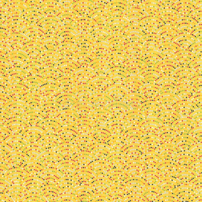 Wavy Dot Texture. Abstract Bg. Seamless Pattern. Stock Vector ...