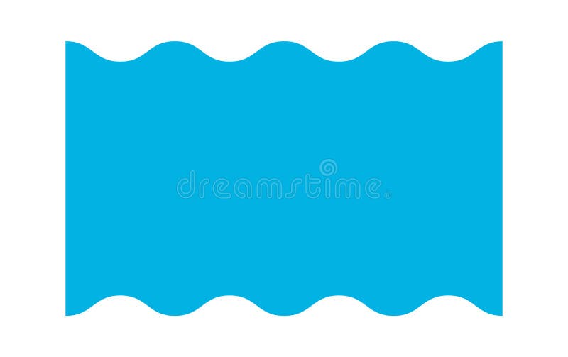 Wavy Edge Square Frame Shape Stock Vector - Illustration of design ...