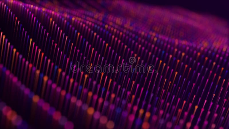 Wavy Field of Moving Long Blue-violet Particles with a Soft Glow Effect ...