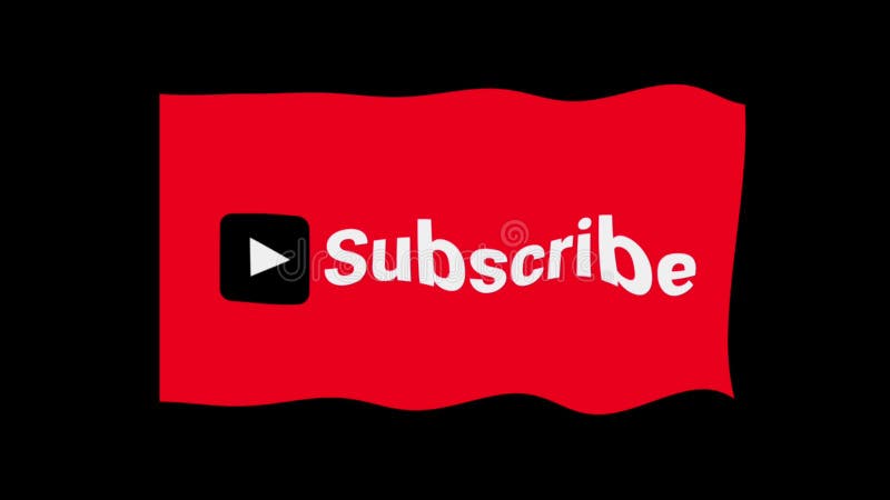 Wavy Flag Animation Red Youtube Subscribe Button Waves Dynamically ...