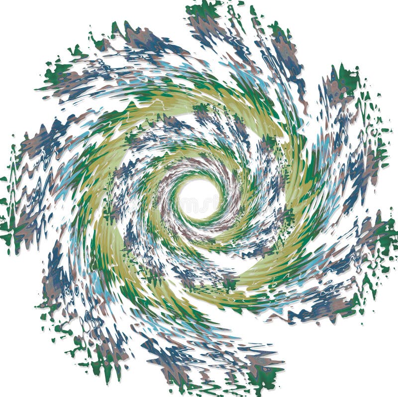 Wavy Flower Shaped Mandala Art Work Stock Illustration - Illustration ...