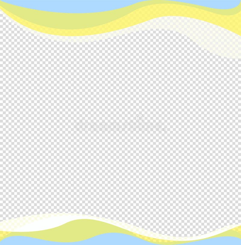 Wavy Frame Design Element. Decor for Brochure, Banner, Flyer. Color ...