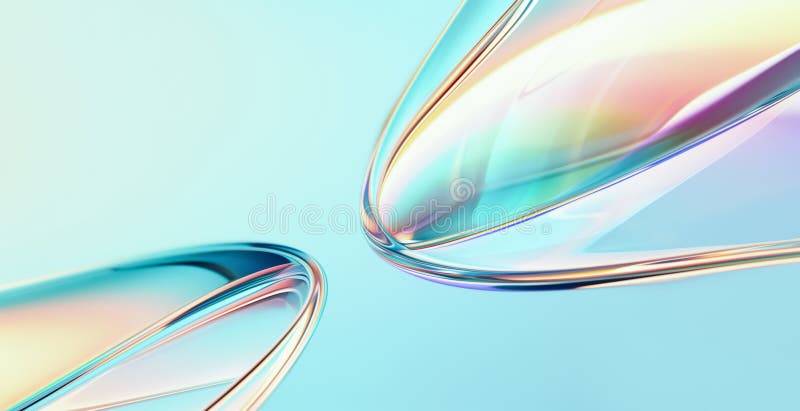 Wavy Glass Shapes Background Stock Illustration - Illustration of ...