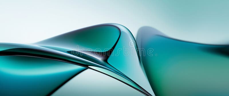 Wavy Glass Shapes Background Stock Illustration - Illustration of ...