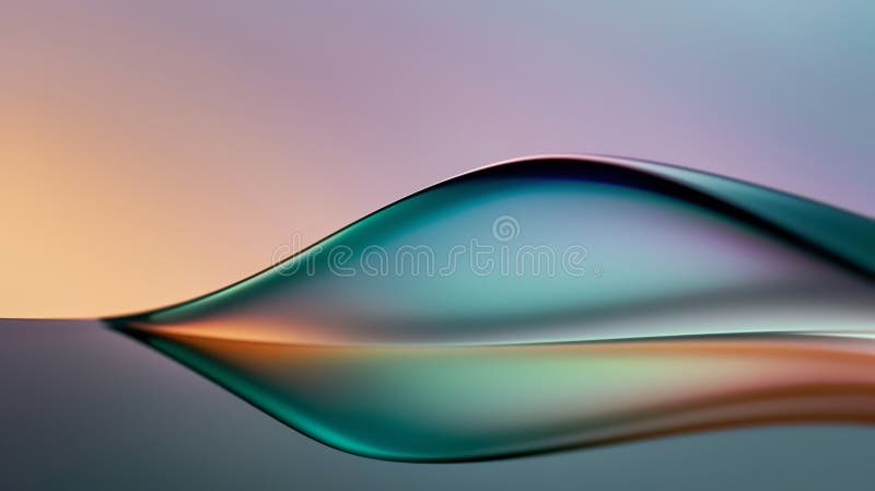 Wavy Glass Shapes Background Stock Illustration - Illustration of wavy ...