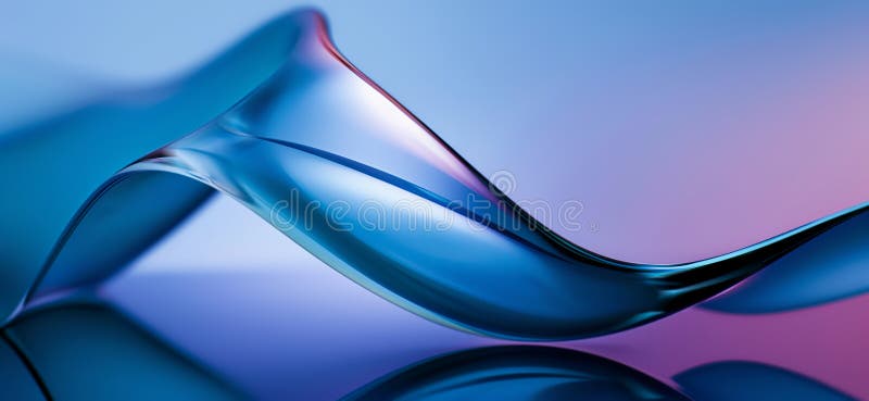 Wavy Glass Shapes Background Stock Illustration - Illustration of wavy ...