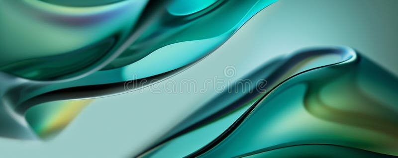 Wavy Glass Shapes Background Stock Illustration - Illustration of ...