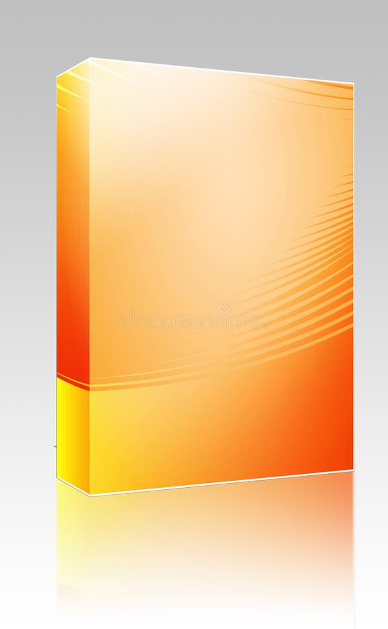 Wavy Glowing Colors Box Package Stock Illustration - Illustration of ...