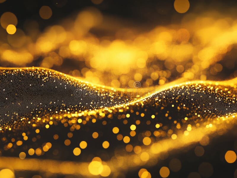 Wavy Gold Design stock image. Image of decoration, gold - 376679201