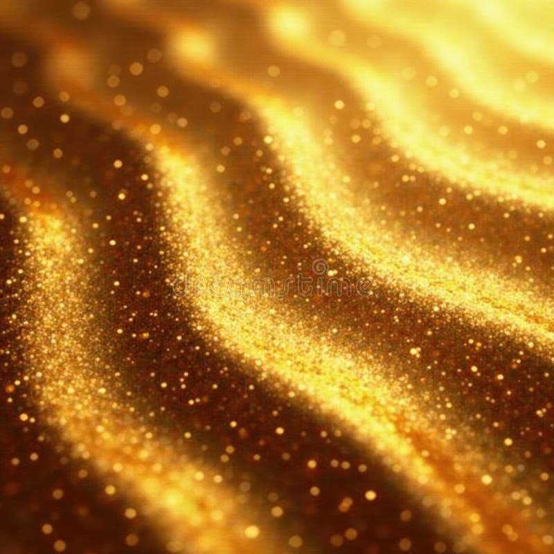 Wavy Gold Pattern, Glowing Particles Premium Design Element , Pattern ...