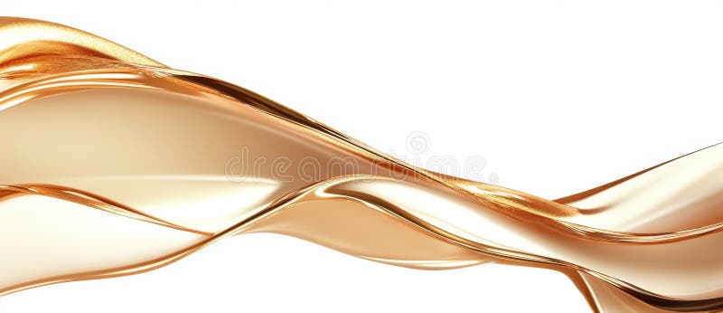 A Wavy Gold and White Abstract Background with Gentle Curves, Designed ...