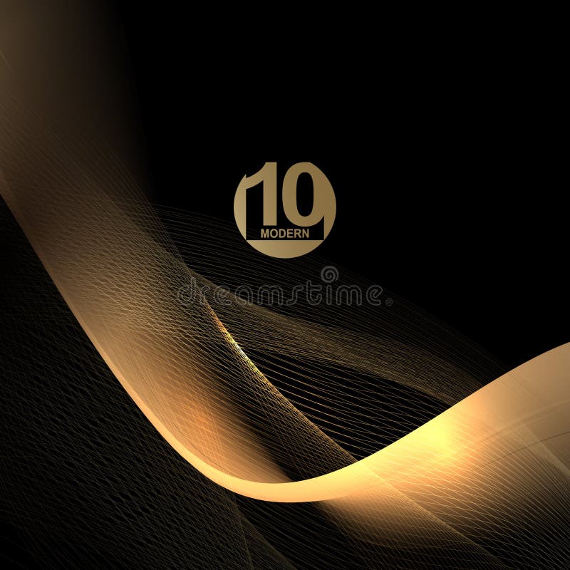 Wavy Gorgeous Composition of Beige Color, Fine Mesh Texture on Black ...