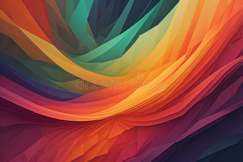 Wavy Gradient Color for Background with Abstract Style Stock ...