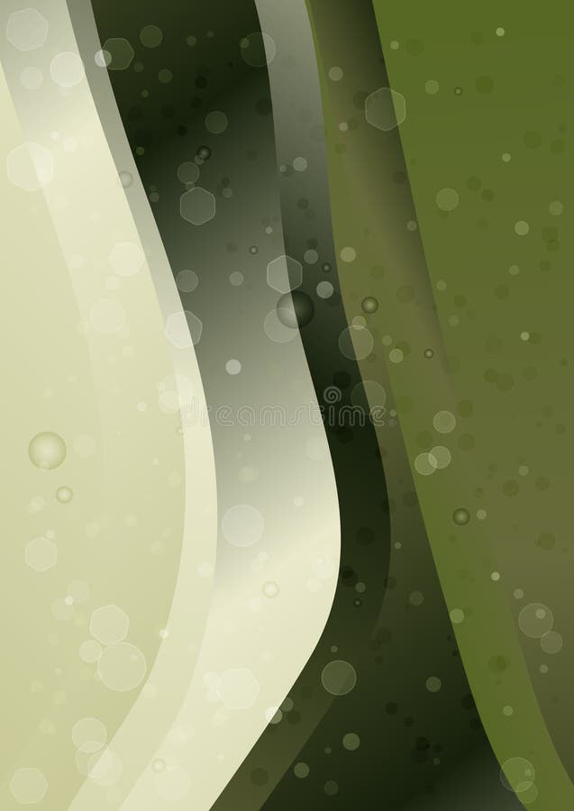 Wavy Green and Beige Gradient Background Vector Stock Vector ...