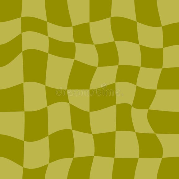 Wavy Green Checkered Seamless Pattern Stock Vector - Illustration of ...