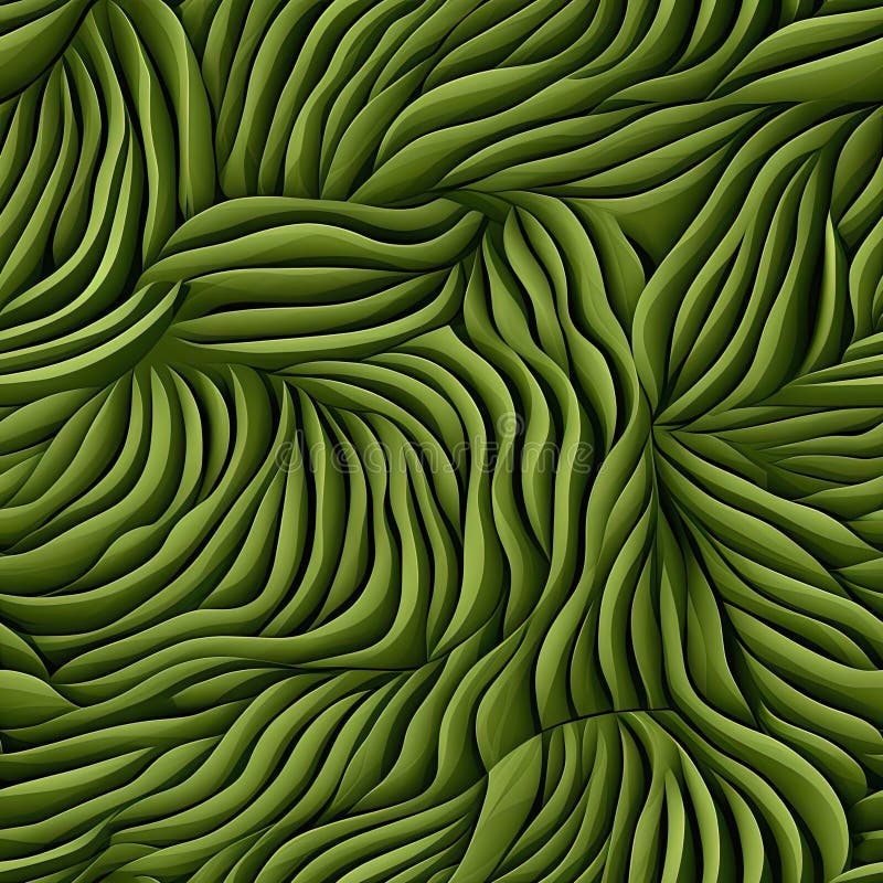 Wavy Green Seamless Texture (tiled) Stock Illustration - Illustration ...