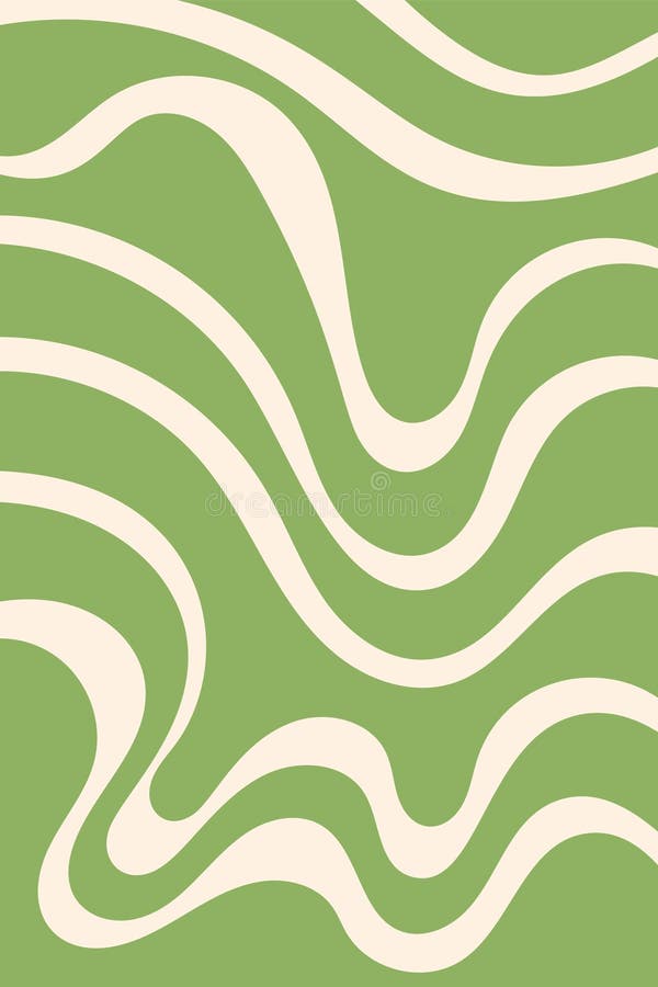 Wavy Groovy Trippy Pastel Pattern Stock Illustration - Illustration of ...