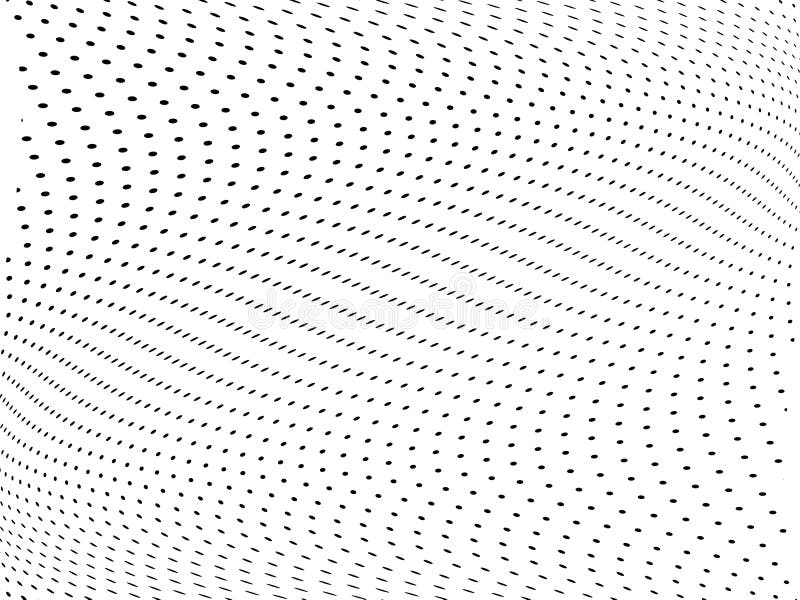 Wavy Halftone Pattern. Comic Background. Dotted Backdrop with Circles ...