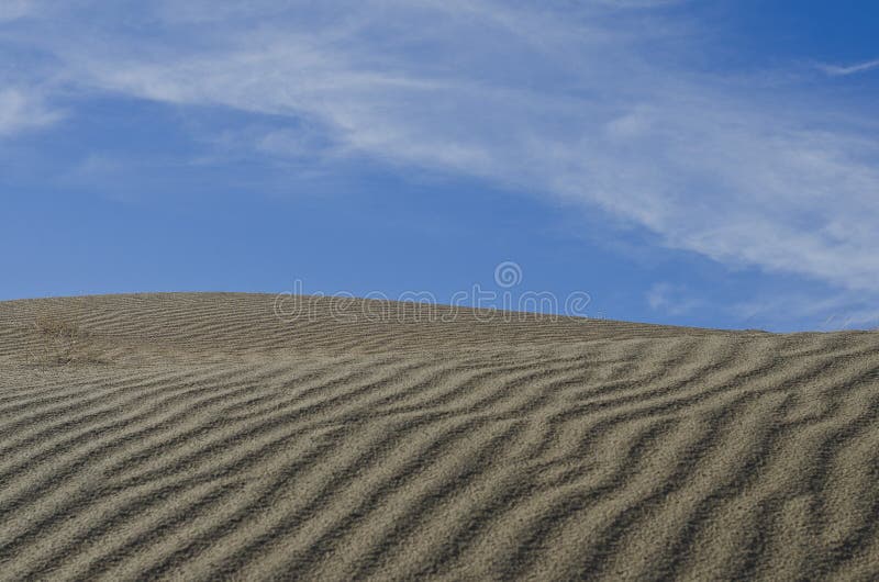 The Wavy Hillside of the Sand Dunes Stock Image - Image of country ...