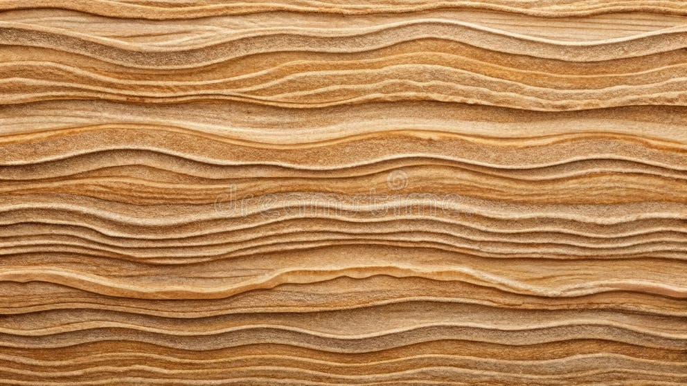 Brown Sandstone Tile Texture with Wavy Horizontal Stock Illustration ...