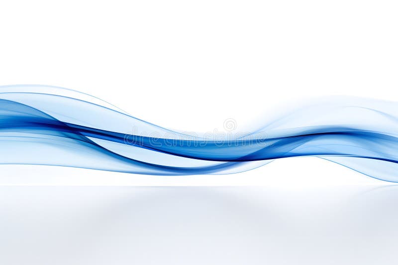 Wavy Horizontal Lines in Soft Blue on White Background Stock ...