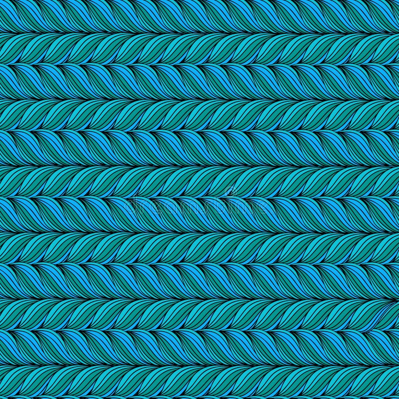 Seamless Horizontal Wavy Stripes Textile Pattern Stock Vector ...
