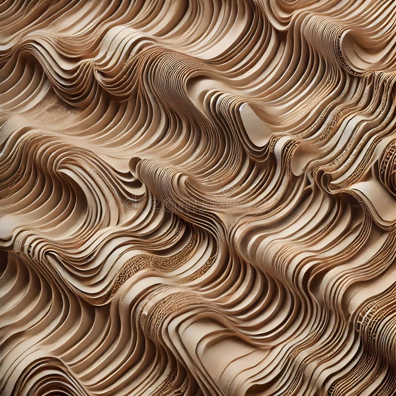 Wavy Layers Create a Textured, Three-dimensional Pattern Reminiscent of ...