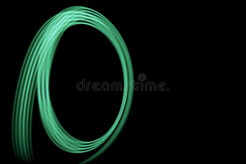 Wavy Light Abstract, Green Neon Light Wave Background Digital Light ...