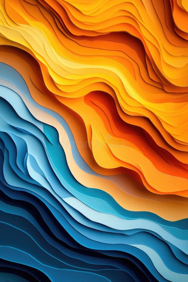Wavy Line Abstract Background Stock Photo - Image of visual, design ...