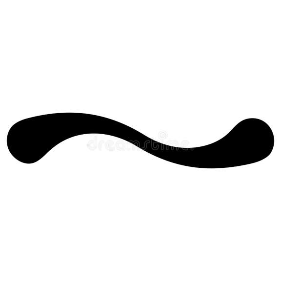 Wavy Line Element, Wavy Line Swoosh Swash, Curved Curv Stripe Stock ...