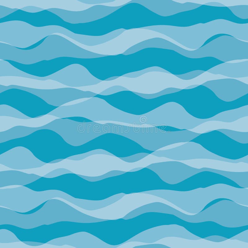 Wavy Line Seamless Vector Pattern Background. Striped Linear Irregular ...