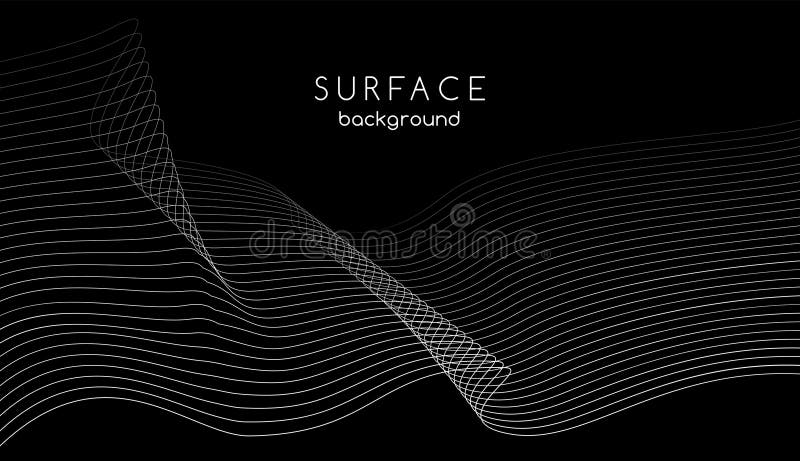 Wavy Lines Abstract Flowing Surface Background for Banners ...