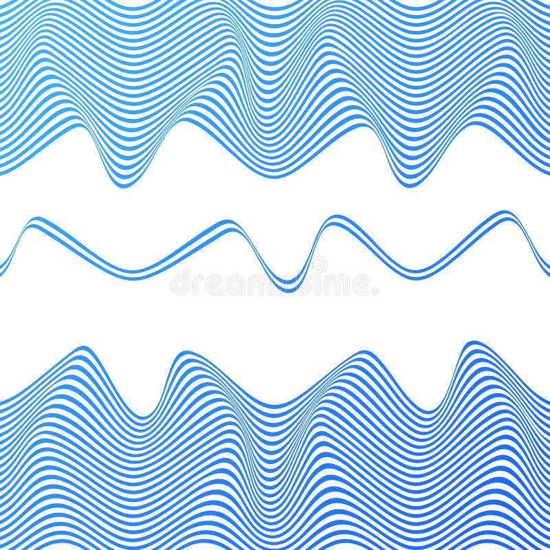 WAVY LINES ABSTRACT with GRADIENT COLOR PATTERN TEMPLATE VECTOR. COVER ...