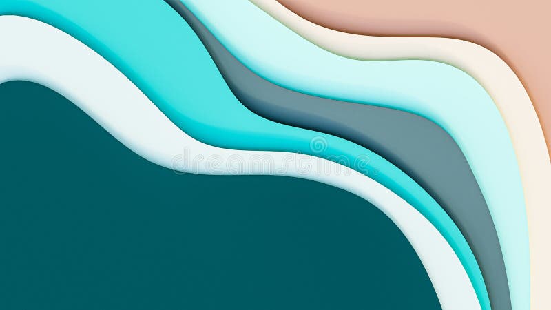 Wavy Lines Abstract Background with Neutral Tones and with Copy Space ...