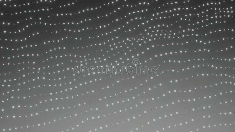 Wavy Lines with Dots. Design. Minimalistic Animation with Moving Wavy ...