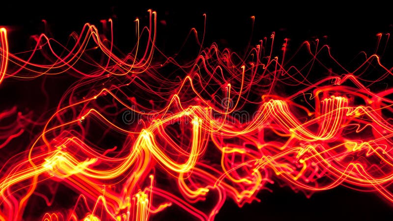 Wavy lines of fire stock image. Image of power, lines - 16780623