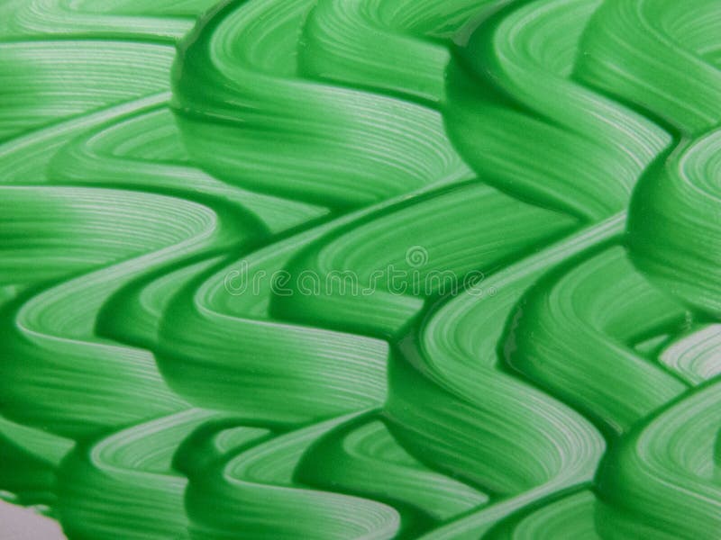 Wavy lines of green paint stock image. Image of touch - 152474835