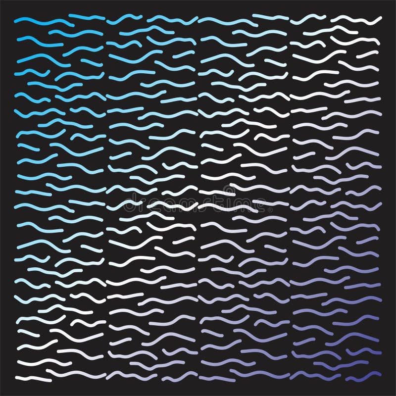 Wavy Lines Hand Drawn Seamless Vector Pattern. Cdr X6 Stock Vector ...