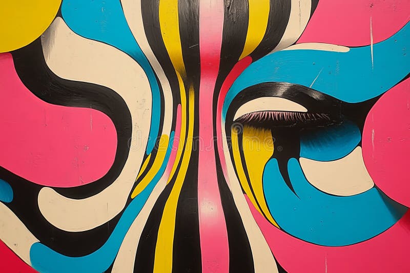 Wavy Lines in a Light Blue Zebra Pattern Create a Modern, Seamless and ...