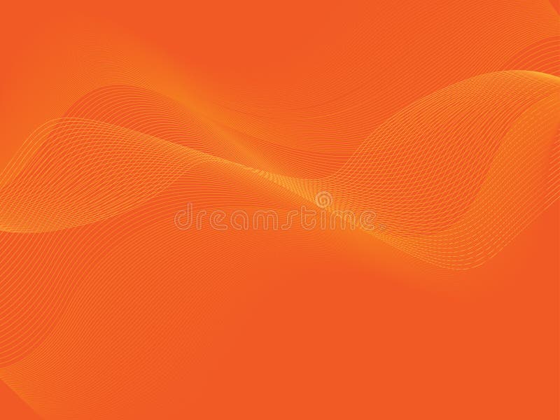 Wavy Lines Orange Gradient Banner Background for Banner, Poster Design ...
