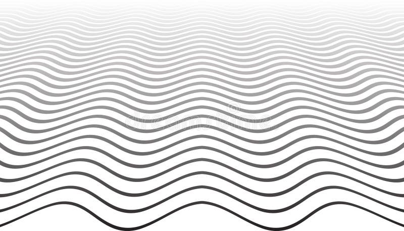 Wavy Lines Pattern. Abstract White Textured Background Stock Vector ...