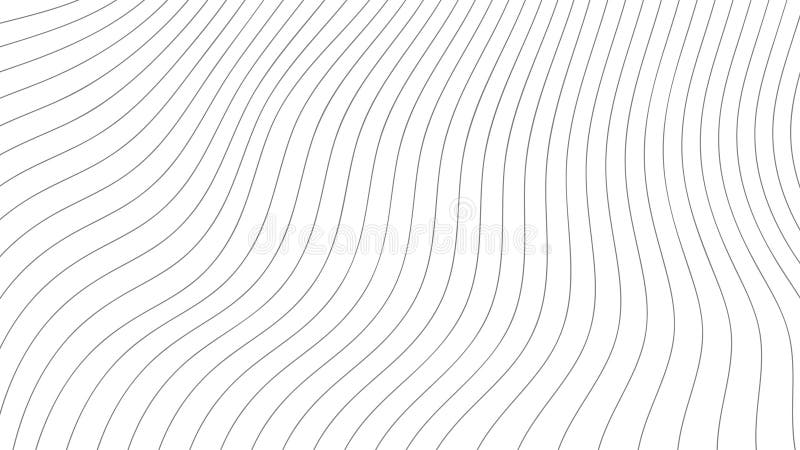 Wavy Lines Pattern. Minimalistic Abstract Background with Optical Illusion Stock Vector ...