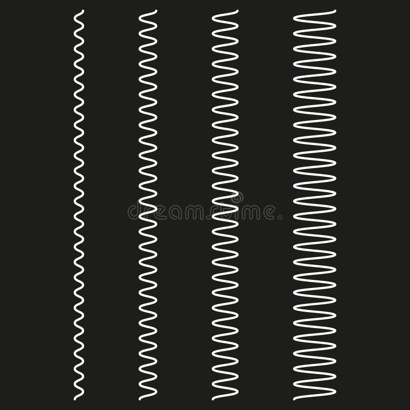 Wavy Lines Pattern. Vertical White Curves. Abstract Vector Background ...