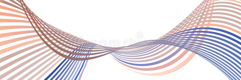 Wavy Lines or Ribbons. Multicolored Striped Gradient. Creative Unusual ...